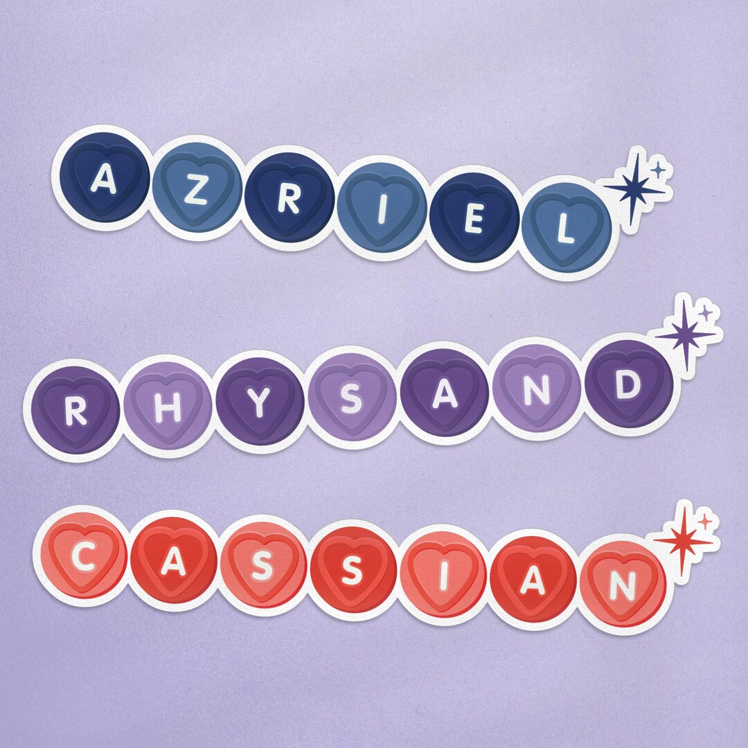 ACOTAR Loveheart Kindle Sticker, ACOTAR Sticker, Rhysand Sticker ...