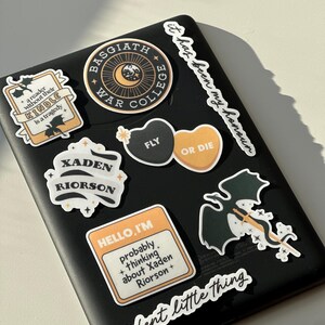 Xaden Riorson Sticker, Fourth Wing Sticker, Xaden Sticker, Fantasy ...