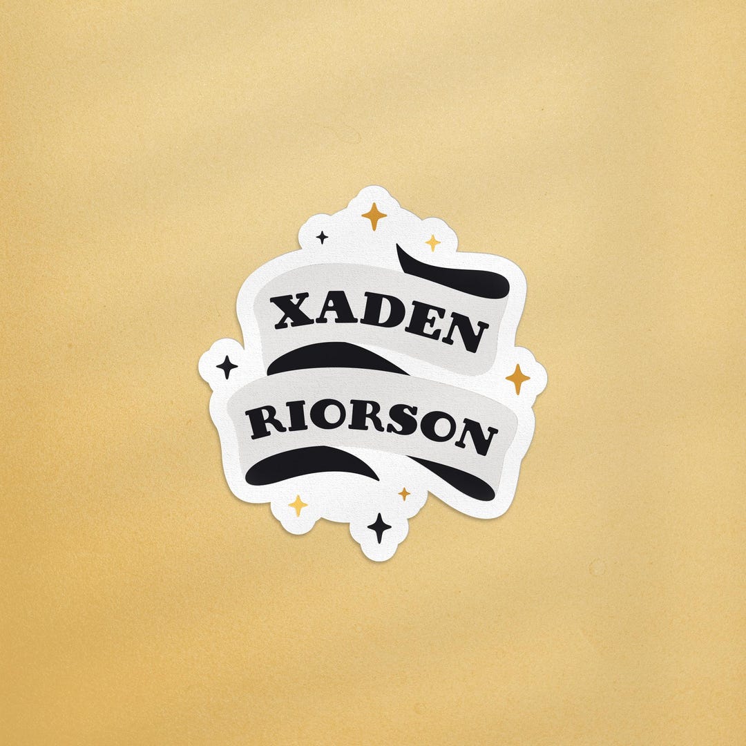 Xaden Riorson Sticker, Fourth Wing Sticker, Xaden Sticker, Fantasy ...