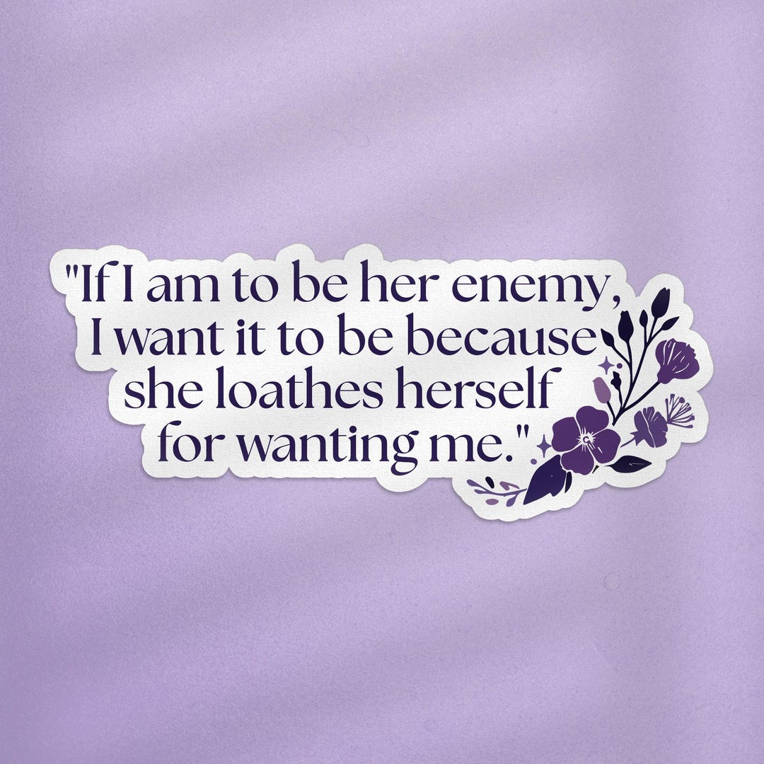 Powerless Quote Sticker, Powerless Sticker, Fantasy Book Sticker ...