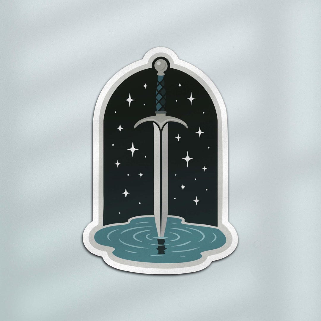 Quicksilver Sword Sticker, Romantasy Kindle Sticker, Quicksilver ...