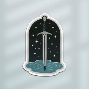 Quicksilver Sword Sticker, Romantasy Kindle Sticker, Quicksilver ...