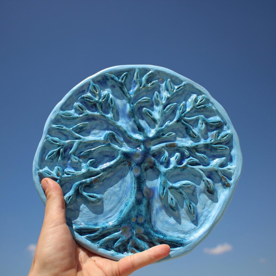 Handmade Ceramic Tree of Life Wall Art: Unique Home Decor - Etsy