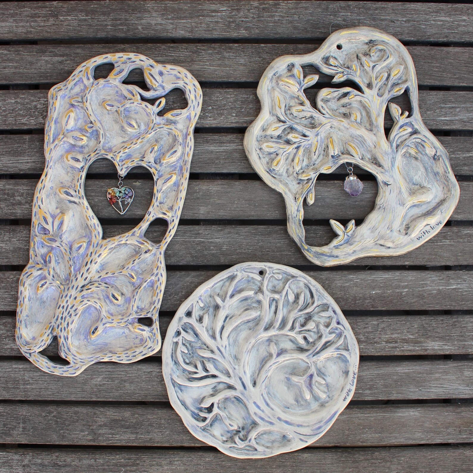 Ceramic Life Tree Wall Art.ceramic Wall Hanging.handmade Ceramic Wall ...