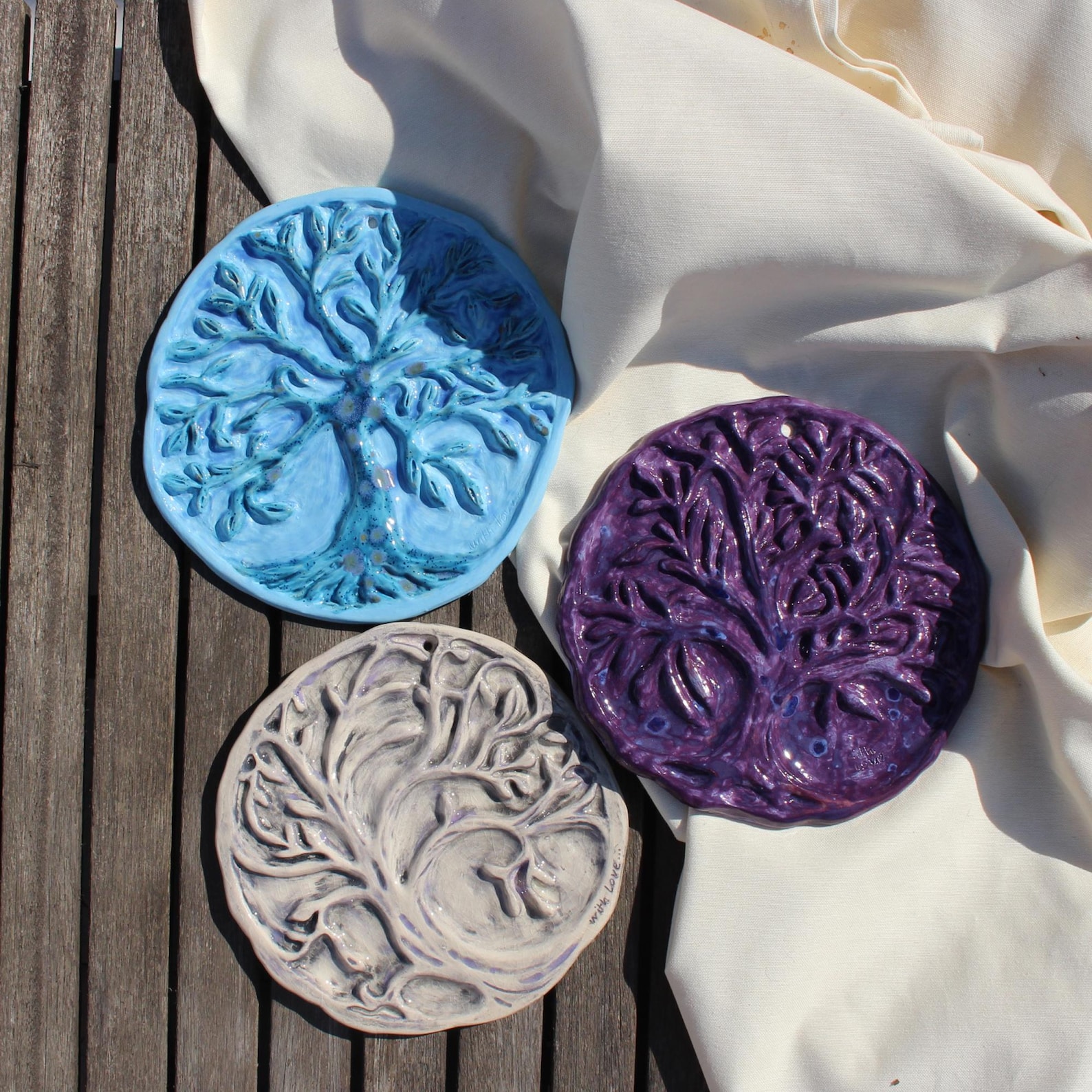 Ceramic Life Tree Wall Art.ceramic Wall Hanging.handmade Ceramic Wall ...