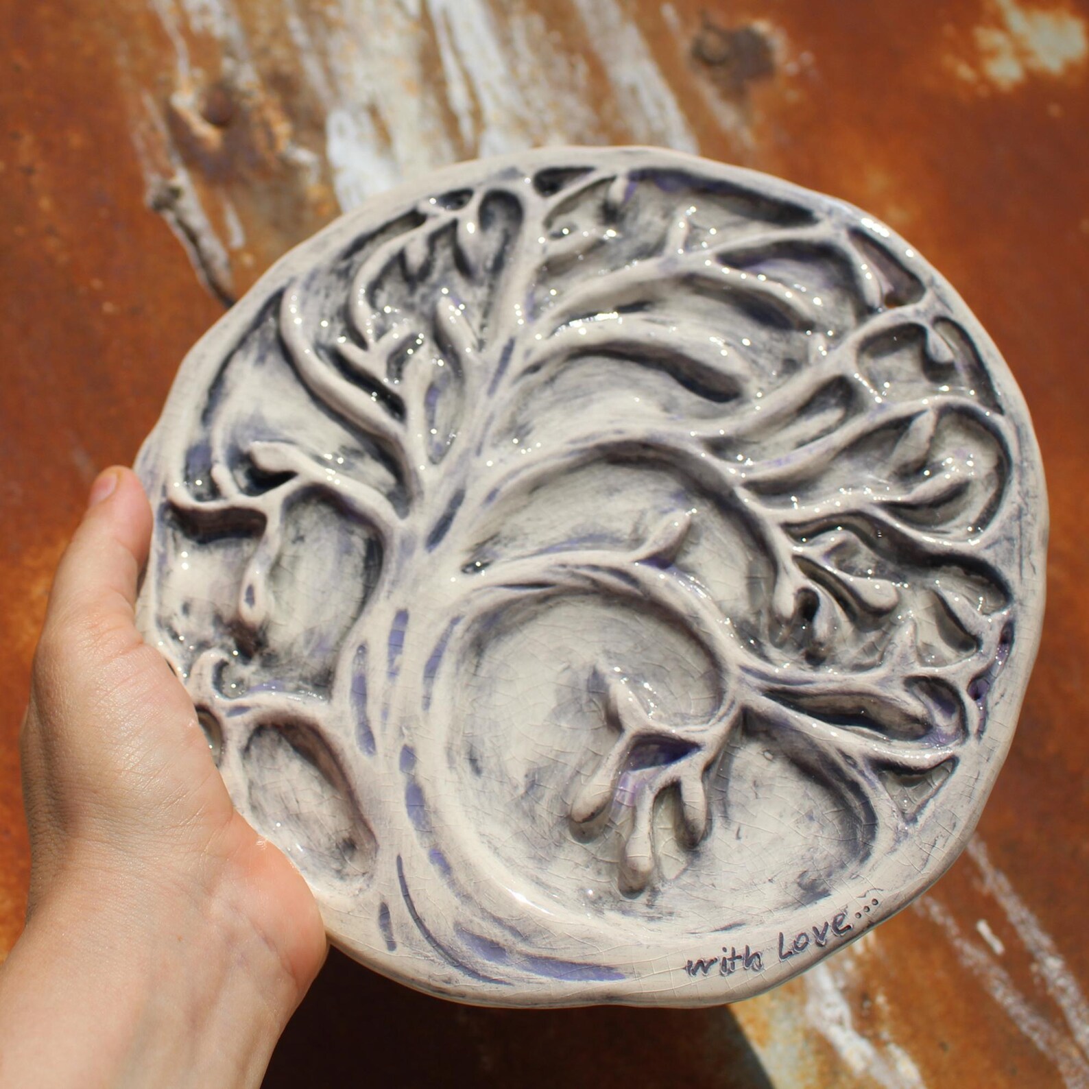 Ceramic Life Tree Wall Art.ceramic Wall Hanging.handmade Ceramic Wall ...