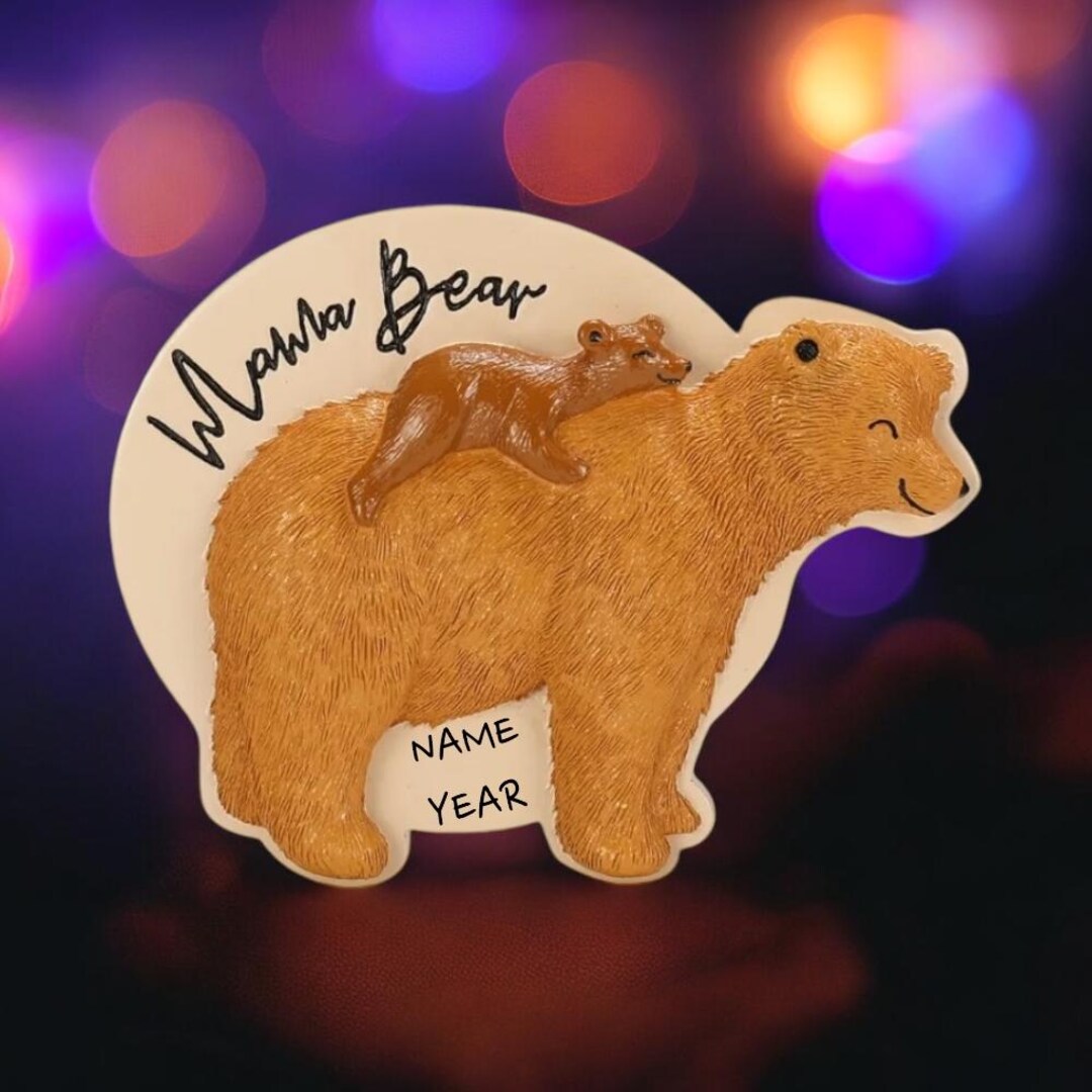 Mama Bear Personalized Ornament, Mama Bear Gift, Christmas Ornament for ...