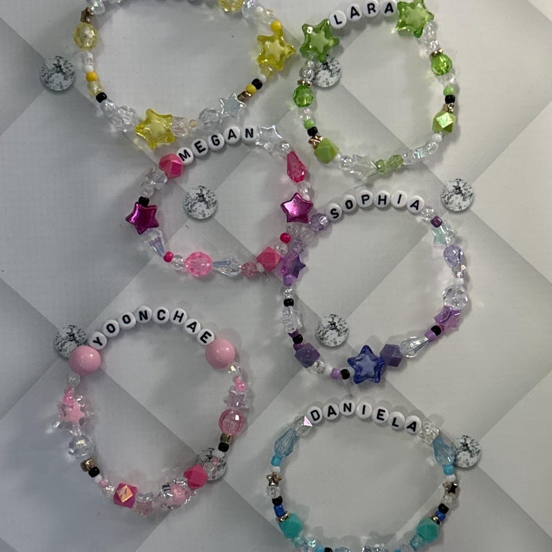 Katseye Bracelet Beads Etsy Canada