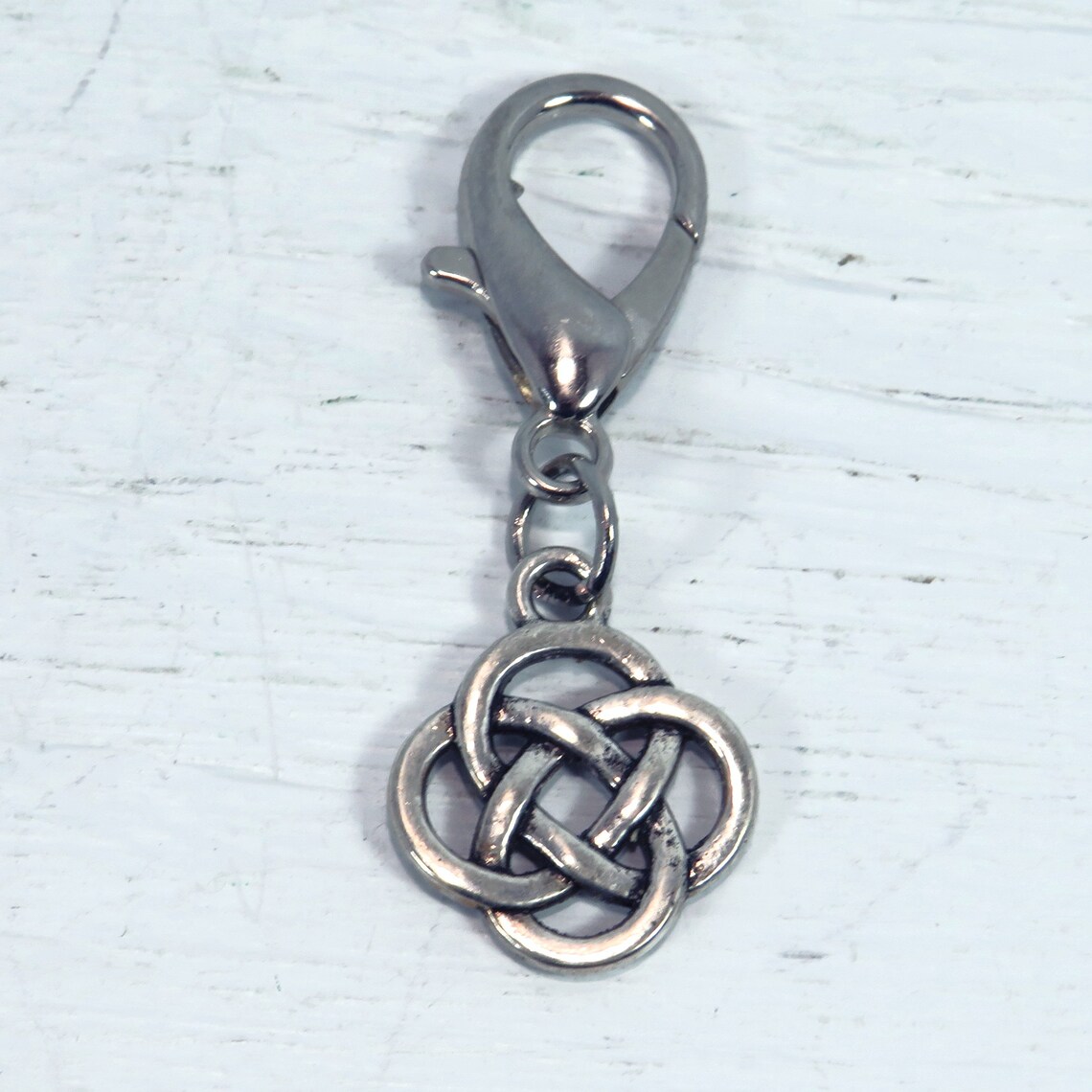 Handmade Celtic Knot Silver Toned Stitch Markers, Progress Keeper ...