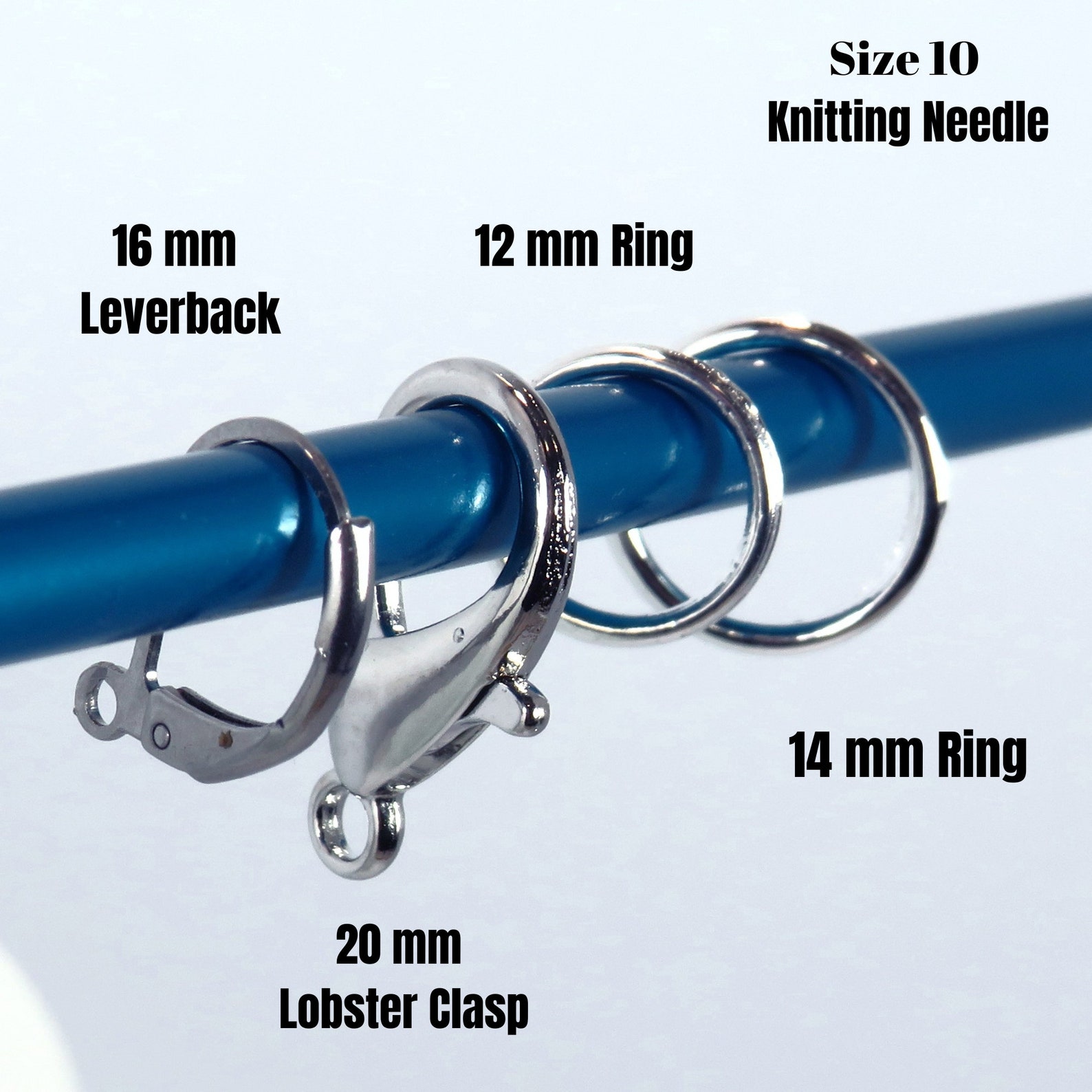 Handmade Celtic Knot Silver Toned Stitch Markers, Progress Keeper ...