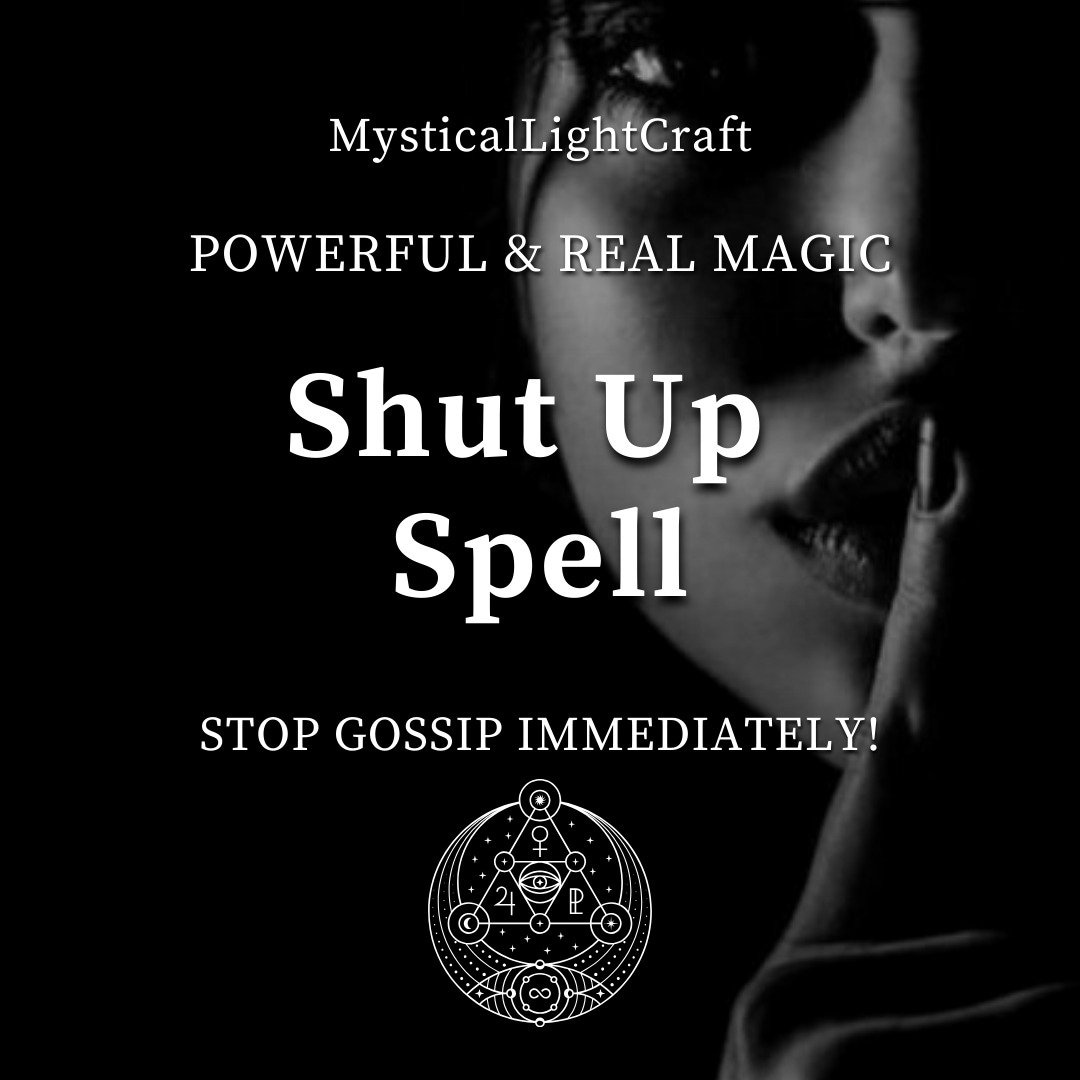 Shut up Spell to Stop Gossip - Etsy