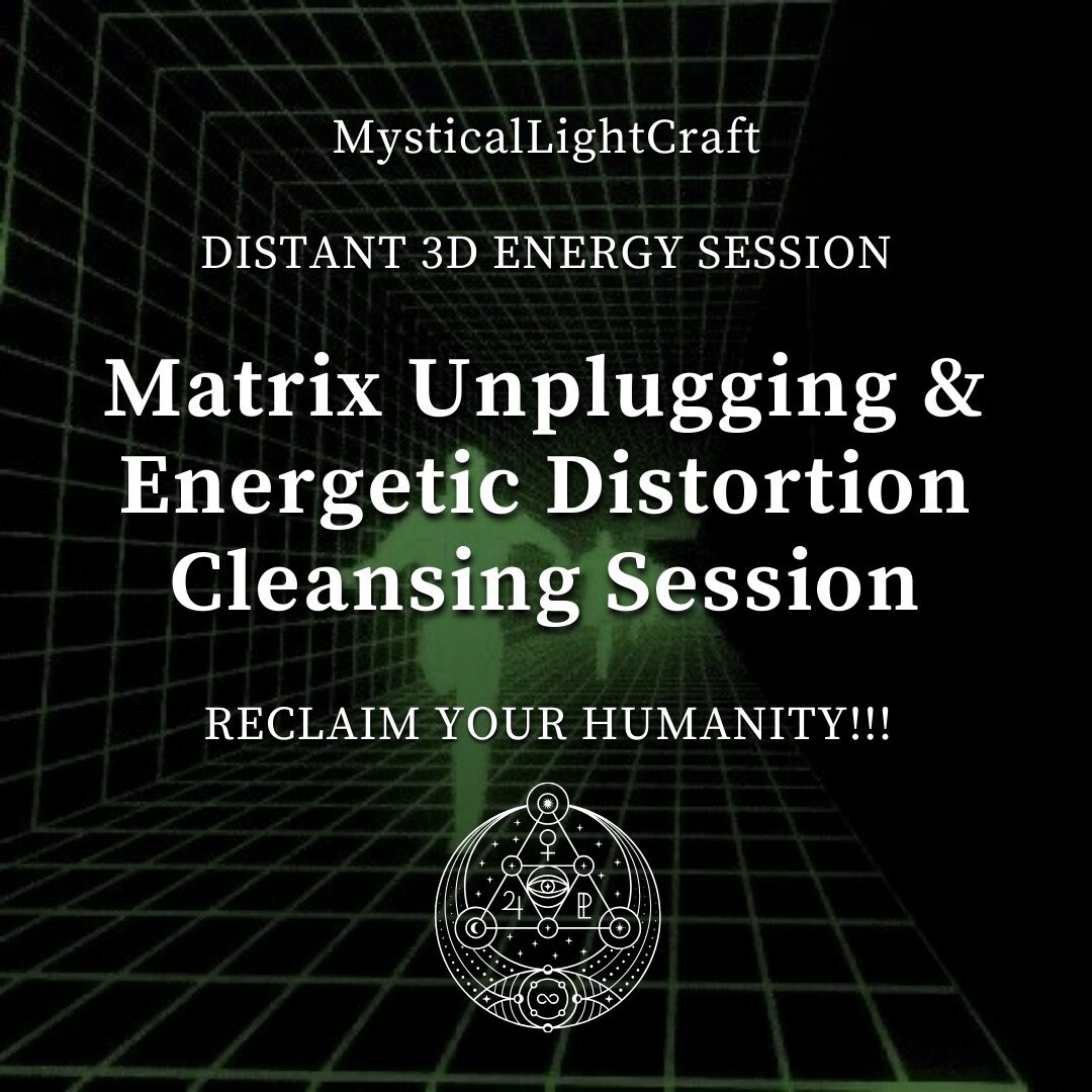 Matrix Unplugging & Energetic Distortion Cleansing Session - Etsy