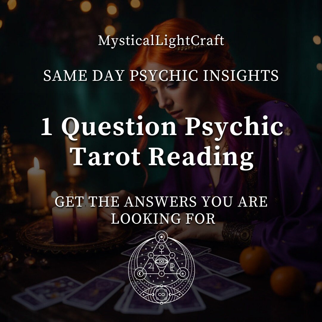 Same Day One Question Psychic Tarot Reading - Etsy