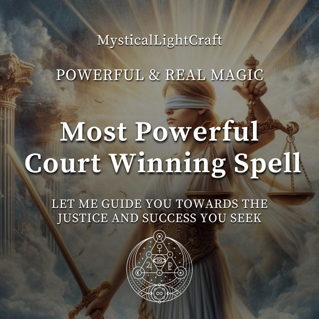 The Most Powerful Court Winning Spell - Etsy