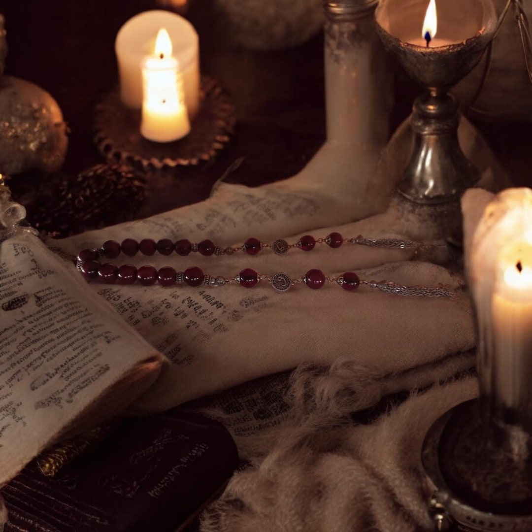 Enchanted Amber Rosary, Natural Talisman for Luck, Serenity, Vitality ...