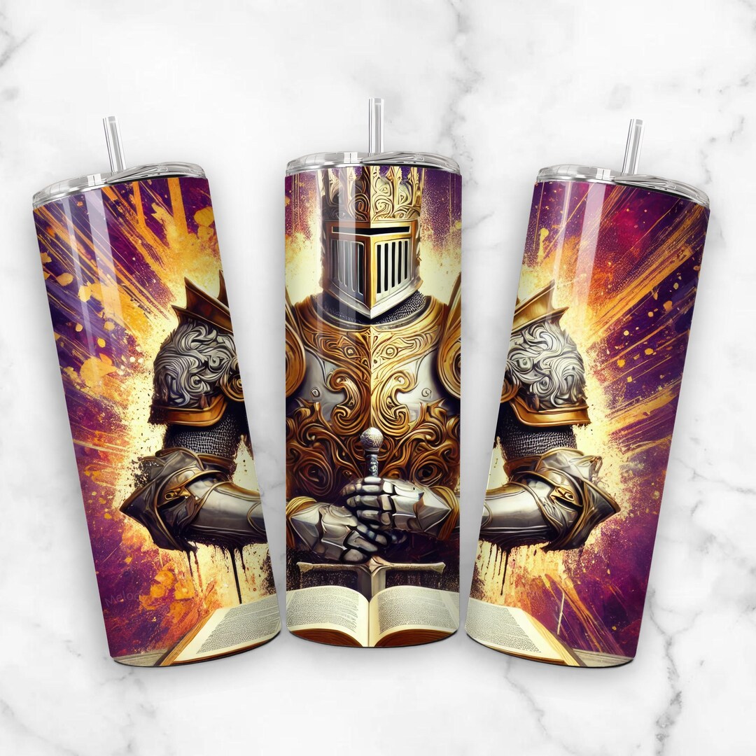 Armor of God Tumbler Wrap Seamless PNG Christian Sublimation Design ...