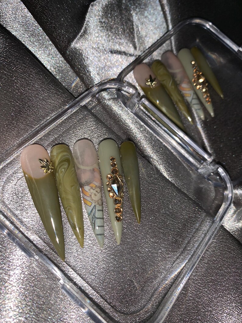 Ka-ching Bling Nails - Etsy