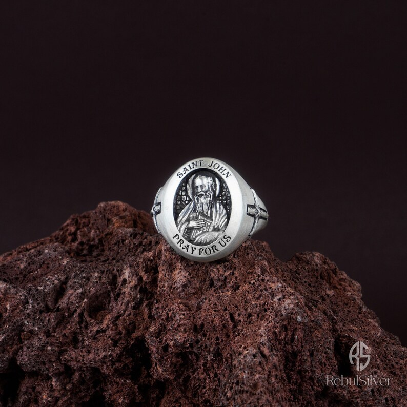 Saint John the Baptist Ring, Religious Catholic Ring, Christian Apostle ...