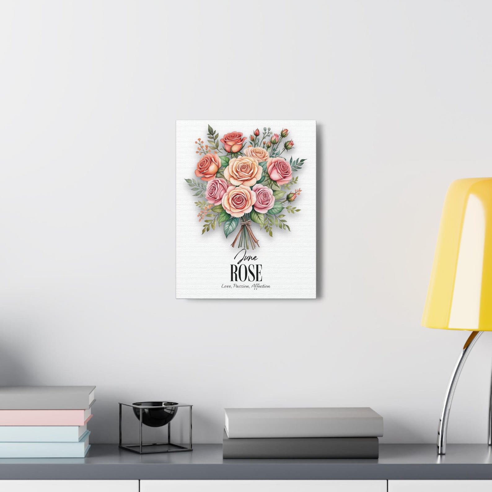 June Birth Flower Print, June Birth Month Flower, Birth Flower Bouquet ...