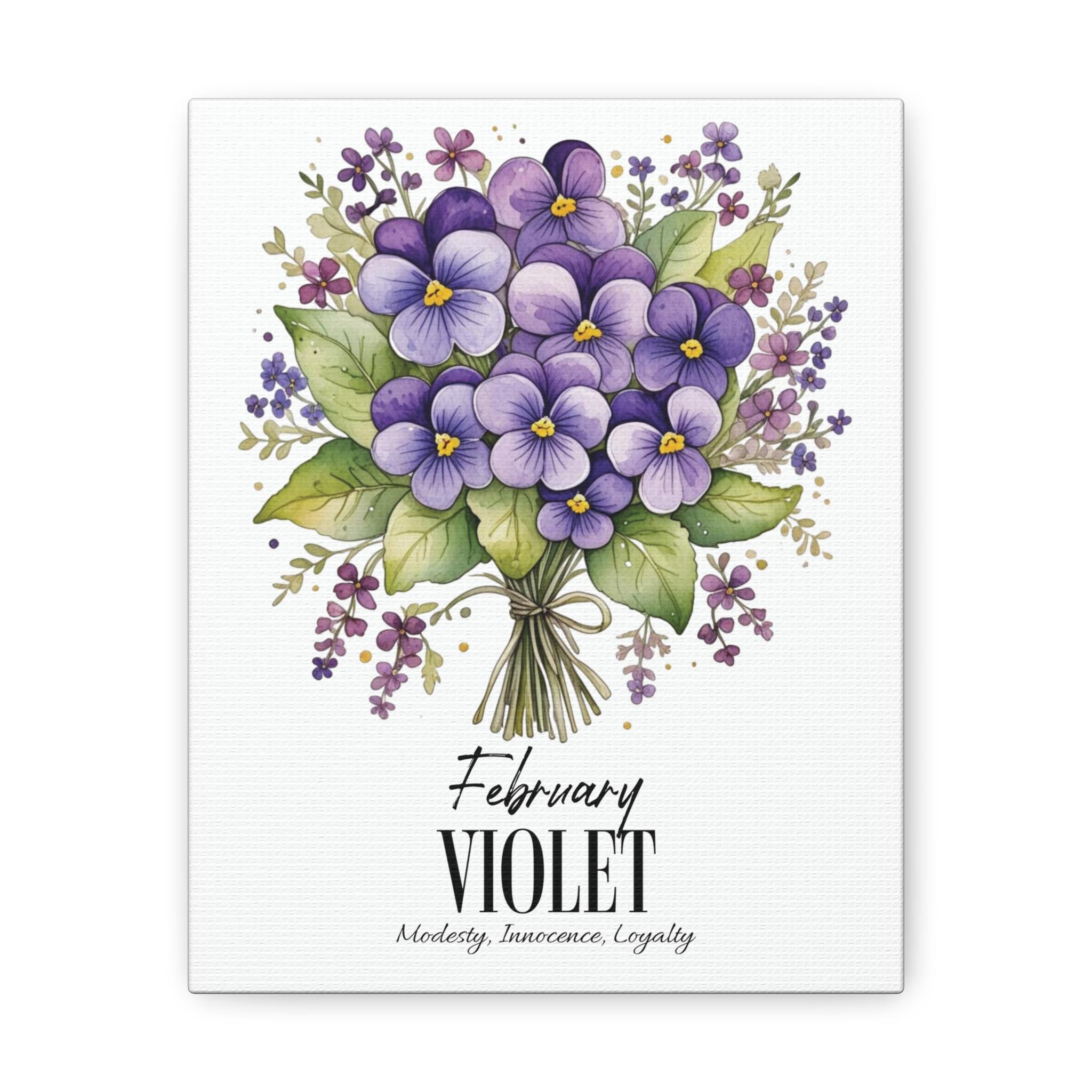February Birth Flower Print, February Birth Month Flower, Birth Flower ...