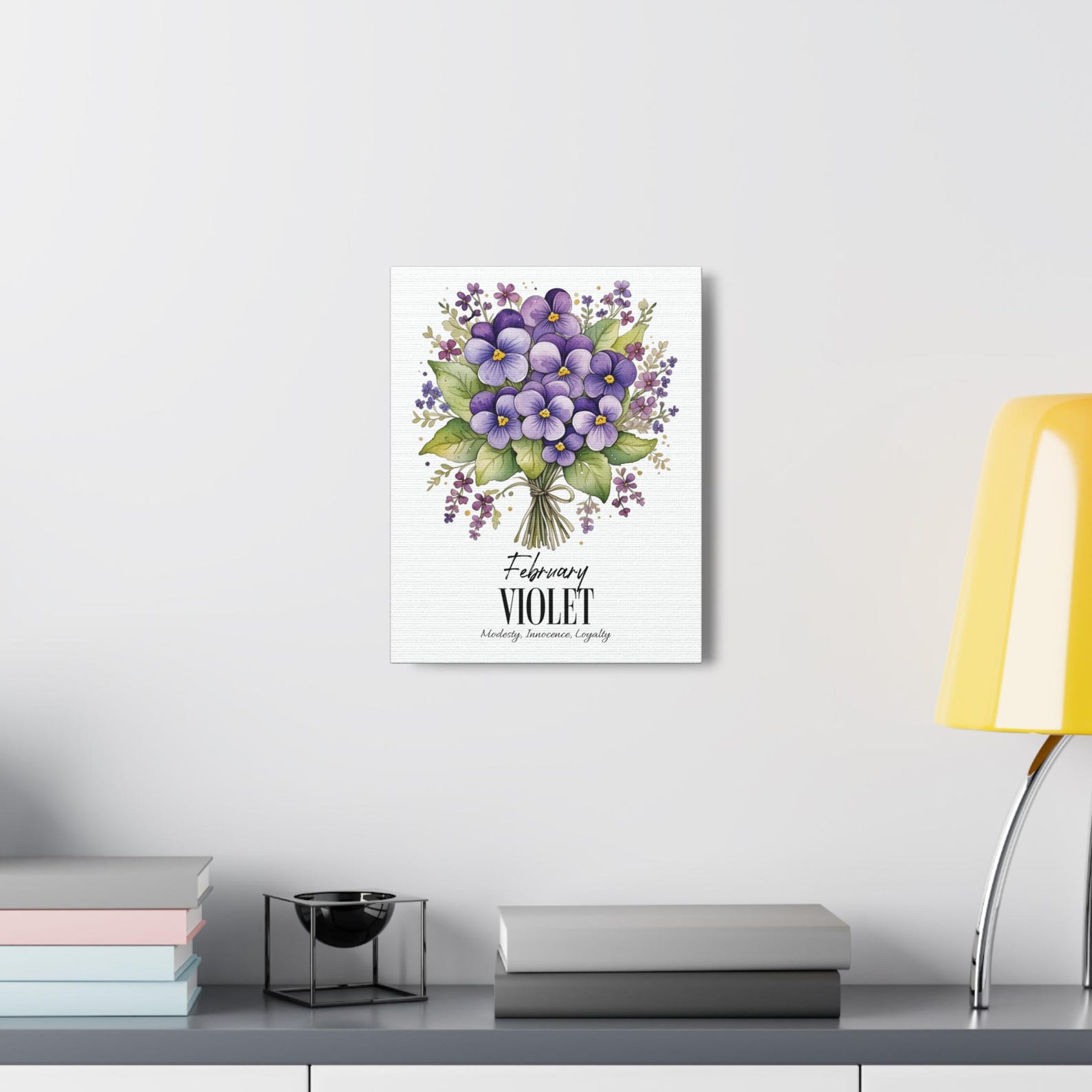 February Birth Flower Print, February Birth Month Flower, Birth Flower ...