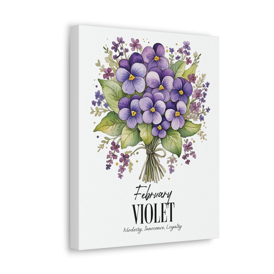 February Birth Flower Print, February Birth Month Flower, Birth Flower ...