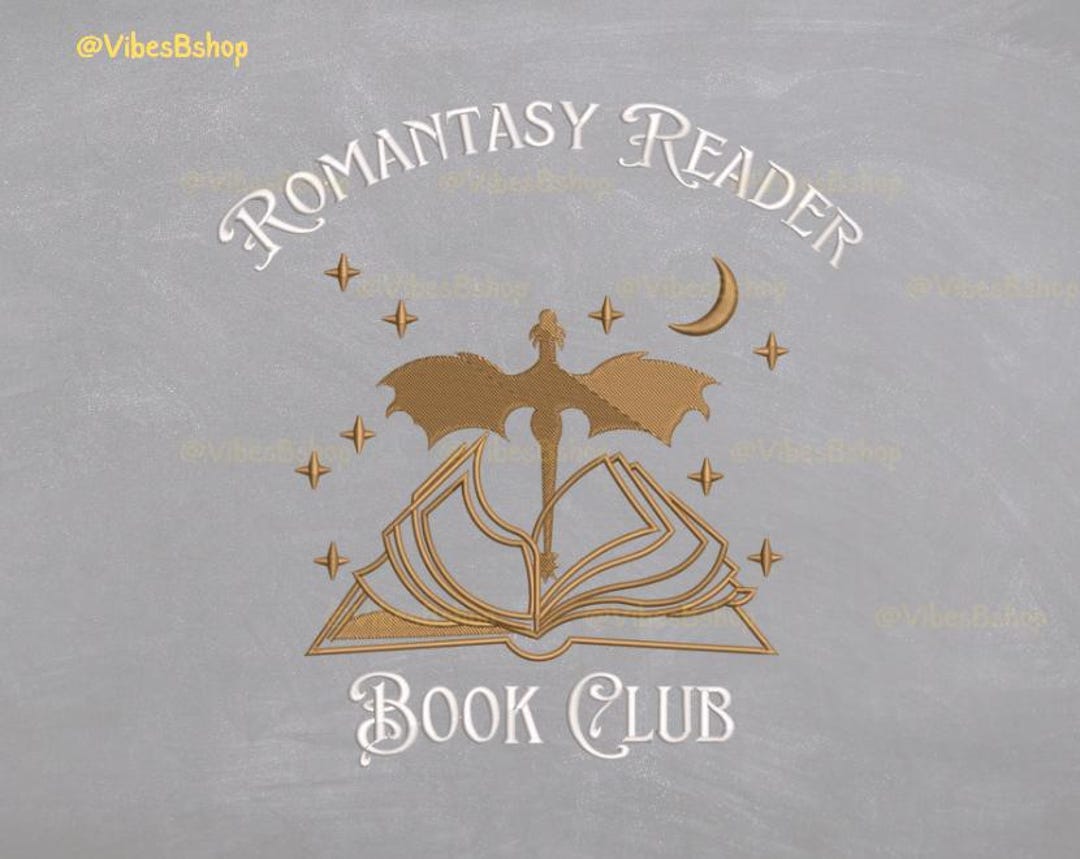 Romantasy Reader Embroidery, Book Lover Gift, Dragon Embroidery ...