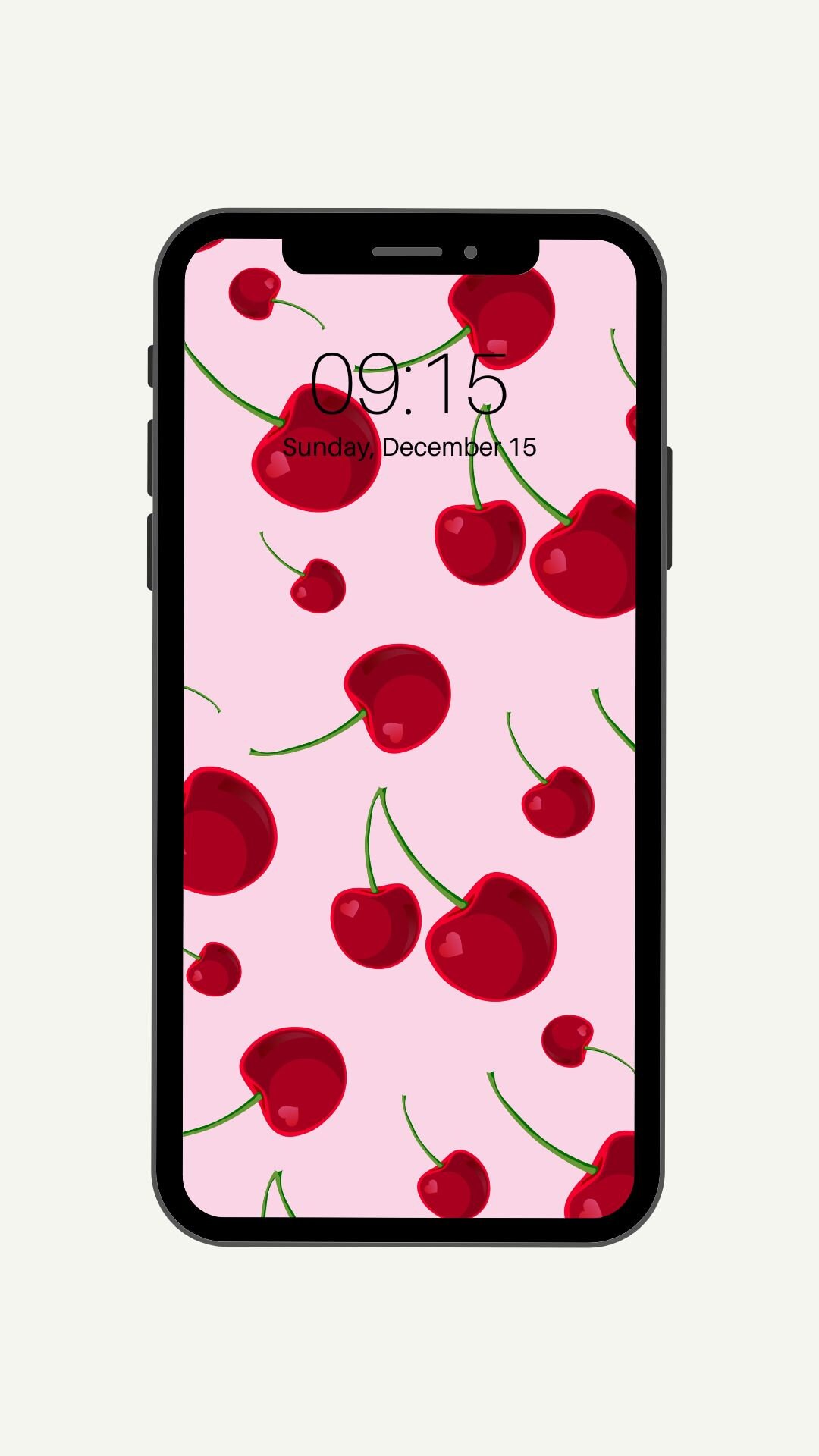 Cute Cherry Phone Background Wallpaper - Etsy