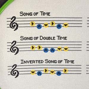 Legend of Zelda Majora's Mask Ocarina Songs Cross Stitch PATTERN - Etsy