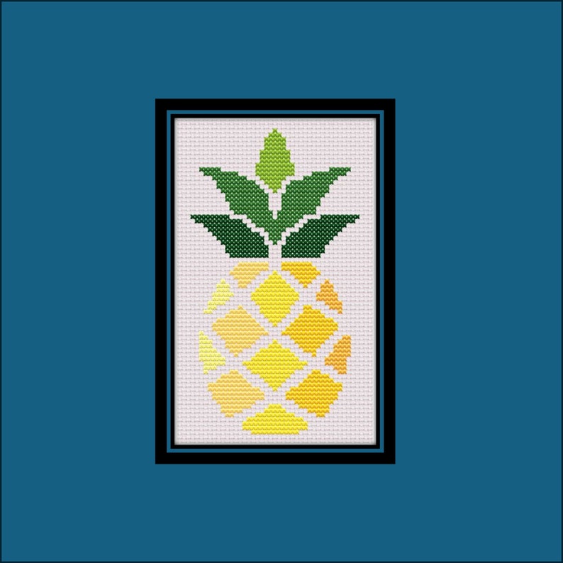 Pineapple Cross Stitch PATTERN - Etsy