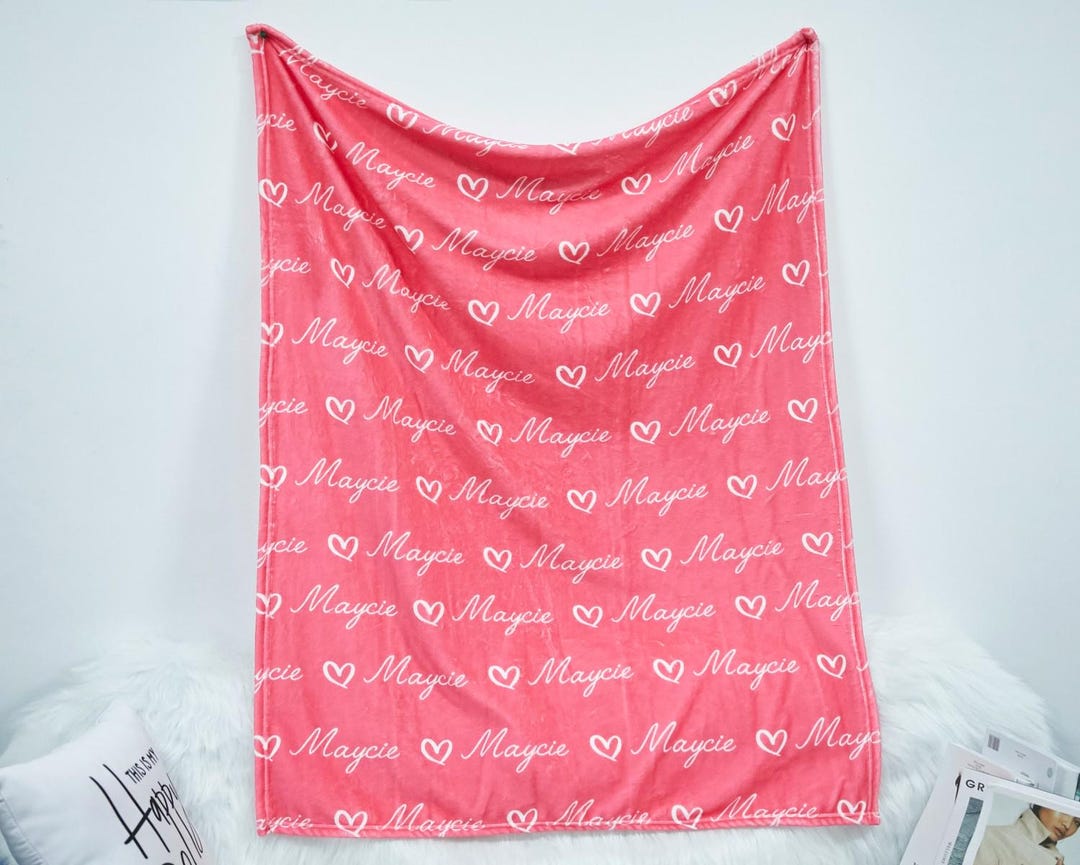 Personalized Name Blanket for Your Son, Customize Baby Blanket for Baby ...