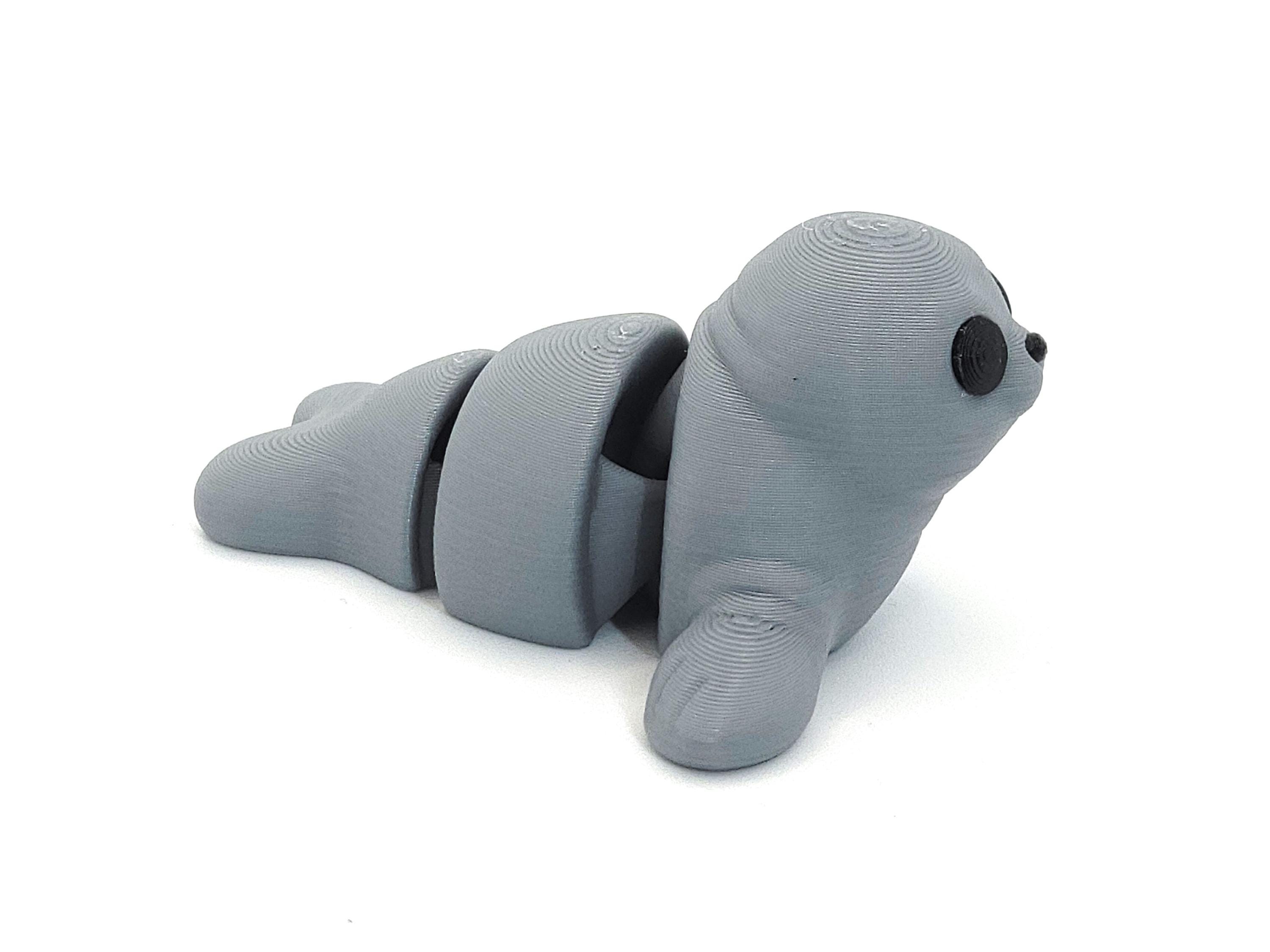 Baby Seal | Cute Fidget Toy | 3D Printed | Fidget Animal | Articulated ...