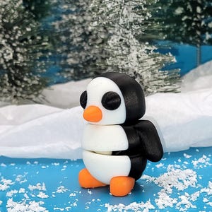 Penguin Fidget Toy 3D Printed Christmas Gift Mini Flexible Sensory ...