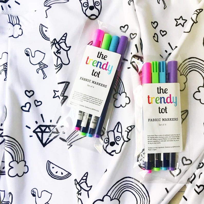 Girls DIY Color Me Athletic Leggings. - Etsy