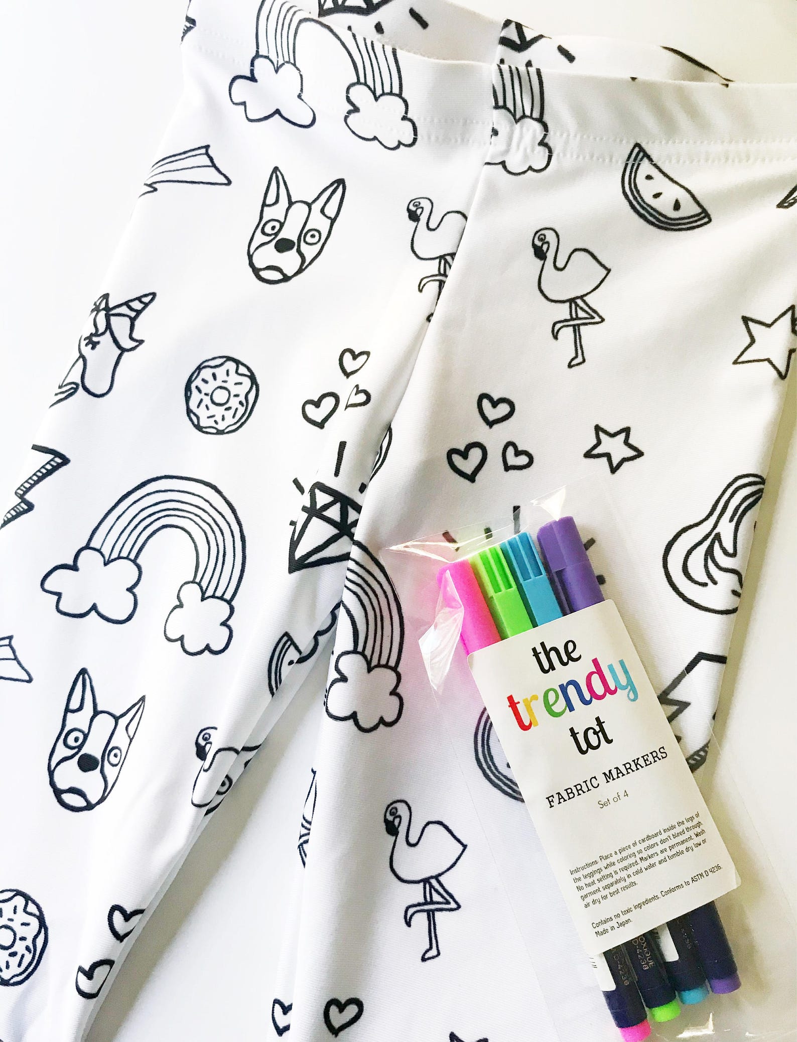 Girls DIY Color Me Athletic Leggings. - Etsy