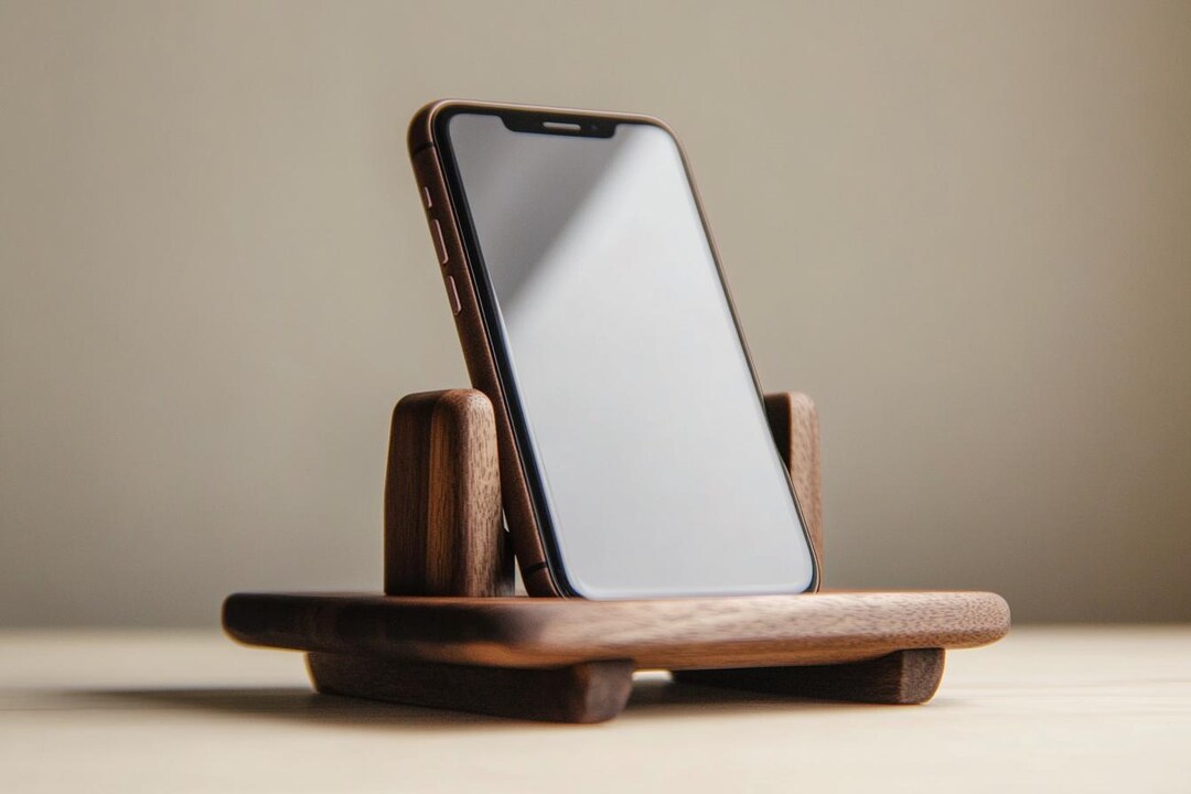 Original Design Solid Wood Phone Stand, Phone Storage Rack - Etsy