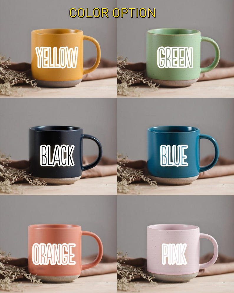 Personalised Engraved Engagement Pottery Mug, Custom Wedding Mugs ...