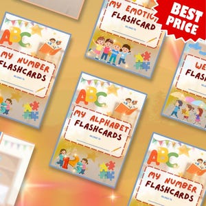 100 Pages Printable Educational Flashcards Bundle for Kids - Etsy