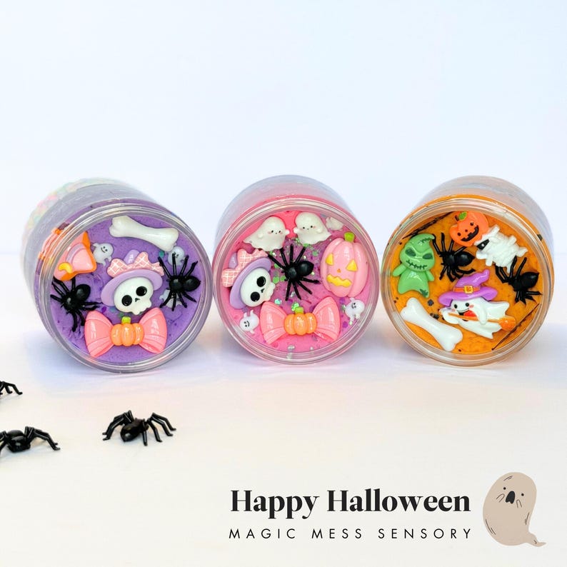 Halloween Play Dough Kit, Halloween Sensory Kit, Halloween Party Favors ...