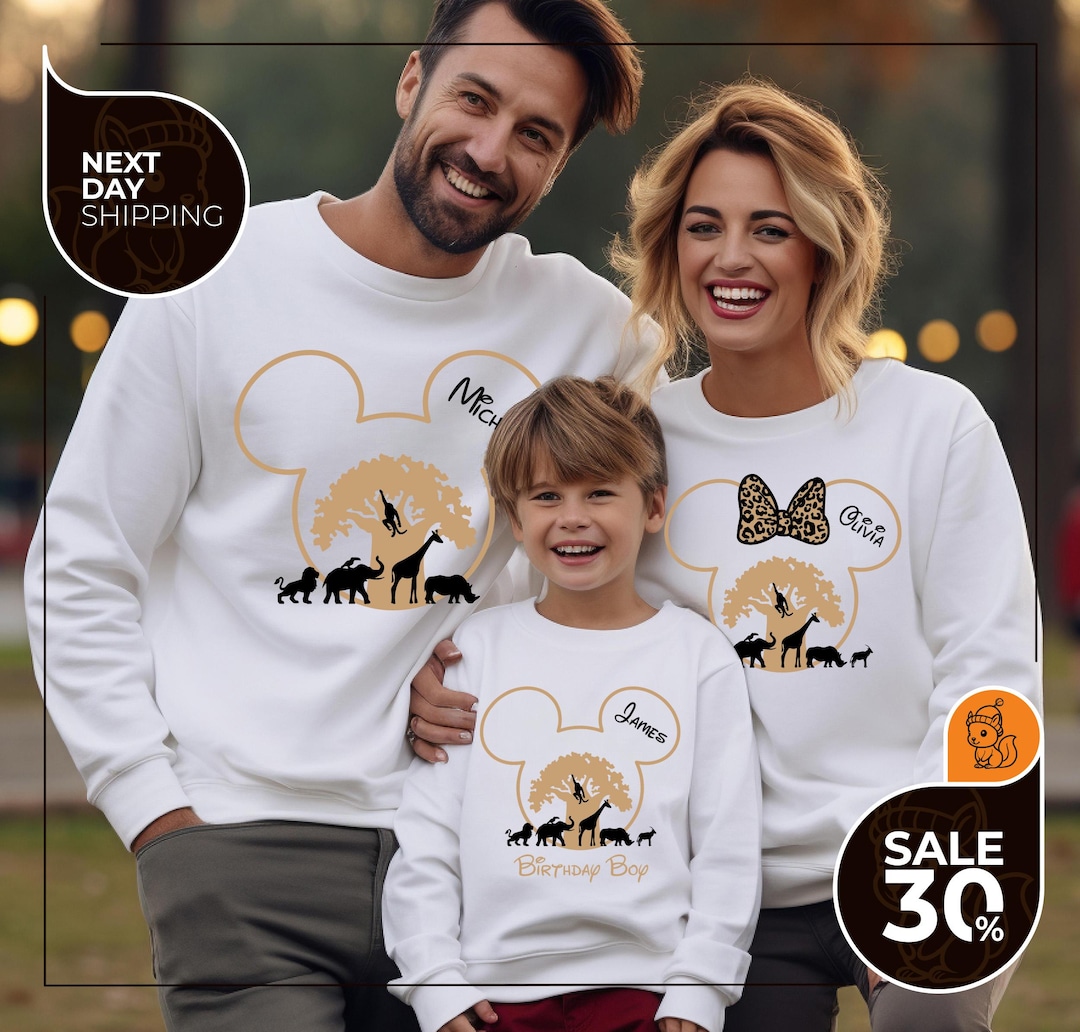 Custom Disney Animal Kingdom Sweatshirt Safari Family Matching Hoodie ...