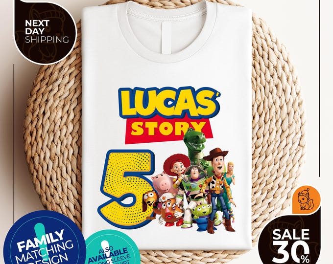 Custom Birthday Toy Story Shirt, Toy Story T-shirt, Toy Story Tee, Toy ...