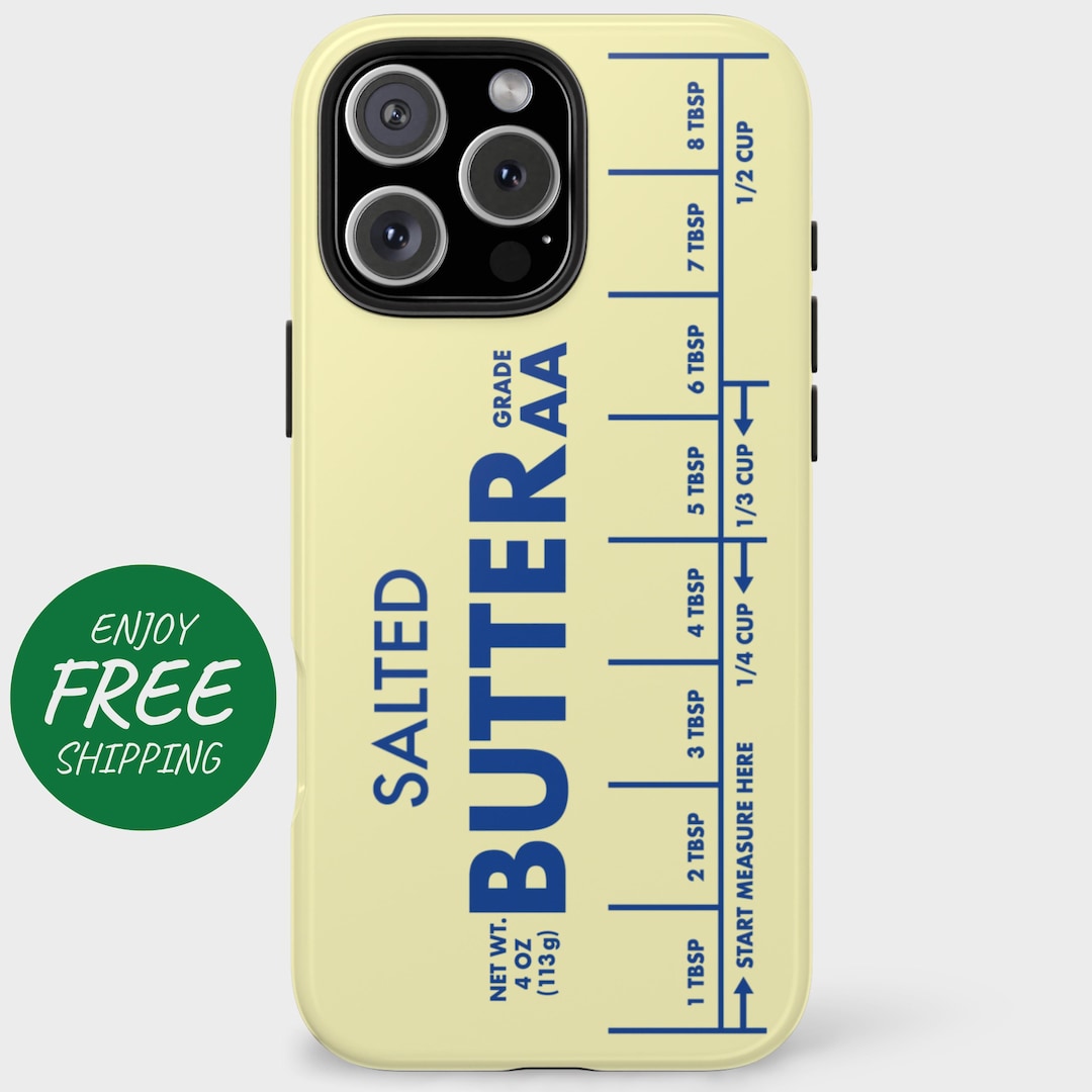 Salted Butter Stick Phone Case - Funny Design Cover for iPhone and ...
