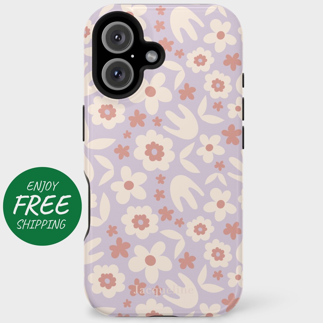 Vintage Daisy Lavender Phone Case for Iphone, Pixel, and Galaxy ...