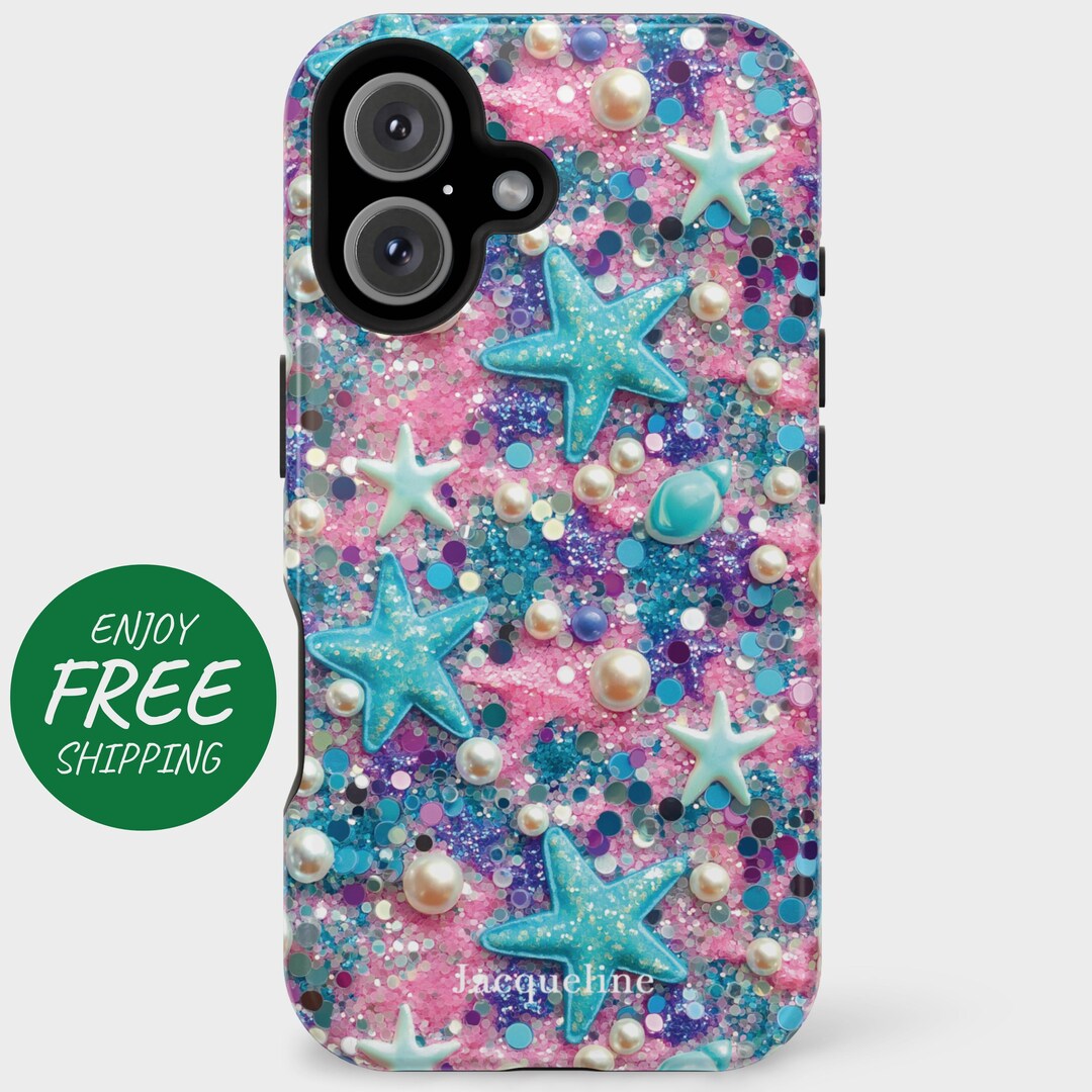 Ocean Pearls and Starfish Phone Case for Iphone, Pixel, and Galaxy ...