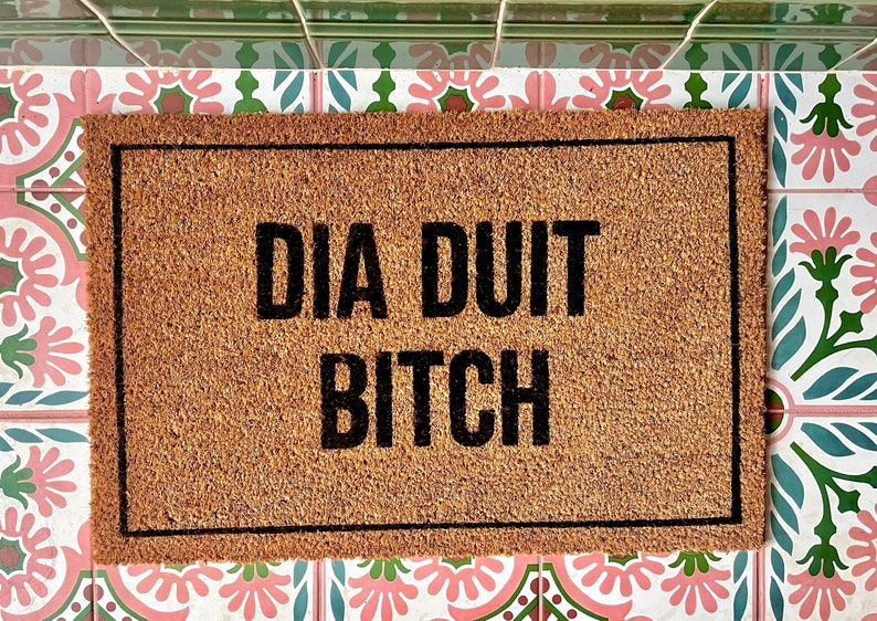 Irish Language Doormat - Etsy