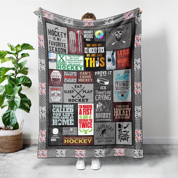 Hockey Quilt - Etsy