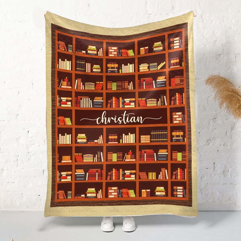 Library Blanket - Etsy