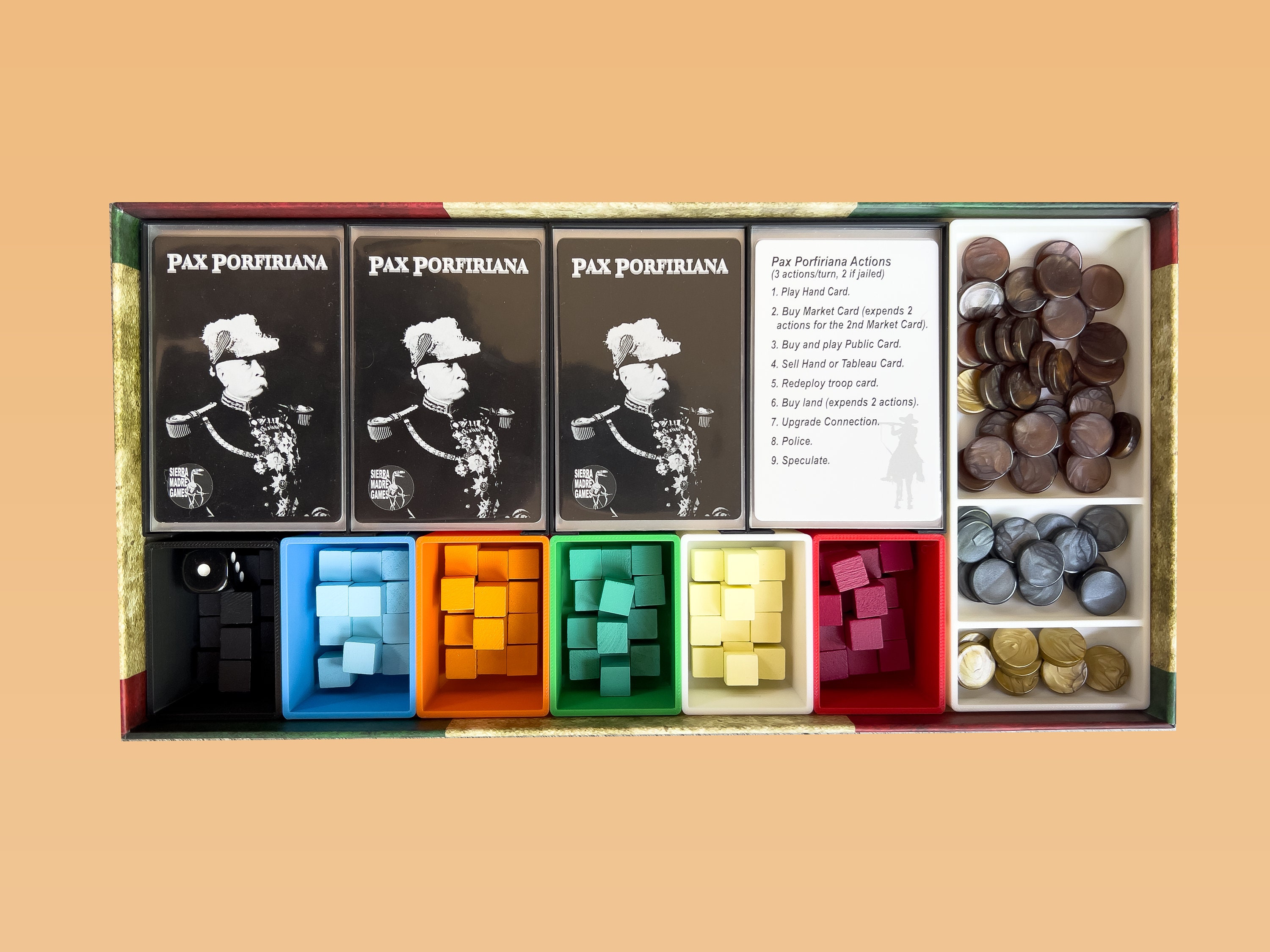Pax Porfiriana Collector's Edition Board Game Organizer Box Insert With ...