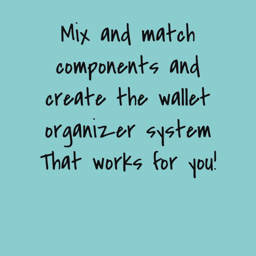 Wallet Card Holder Organizer System Waterproof Zebra 5 Piece | Etsy