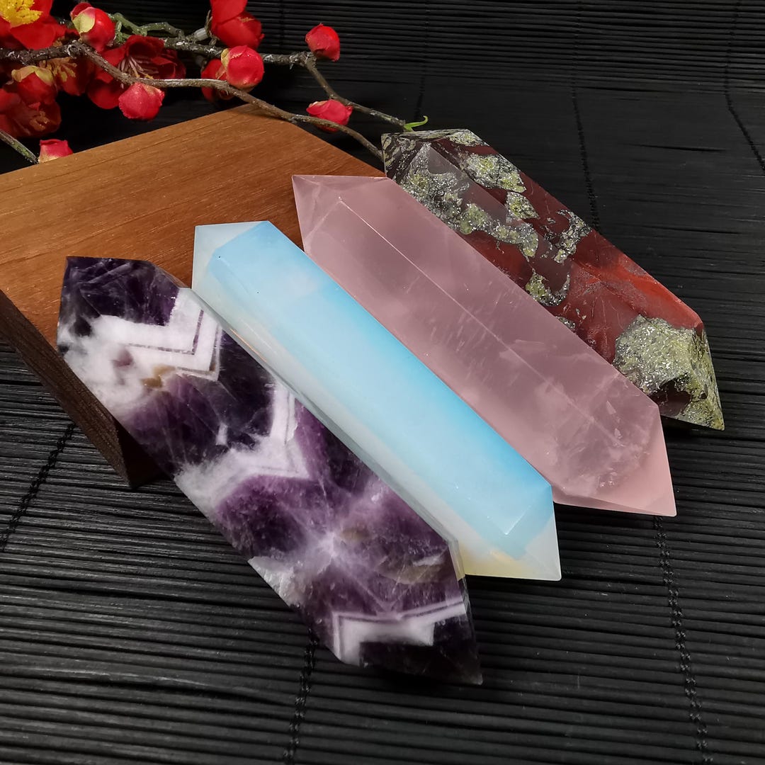 Natural Energy Crystal Wand Point Home Decor Reiki Healing Chakra ...